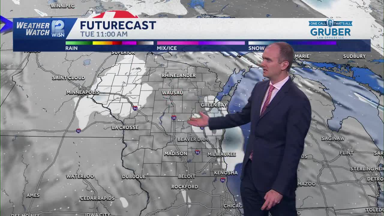 Weather: Scattered snow showers Tuesday