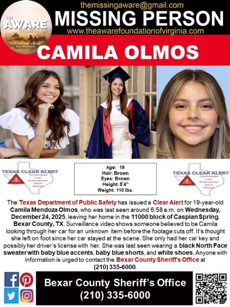 Buscan a Camila Mendoza Olmos, mexicana desaparecida durante Nochebuena ...