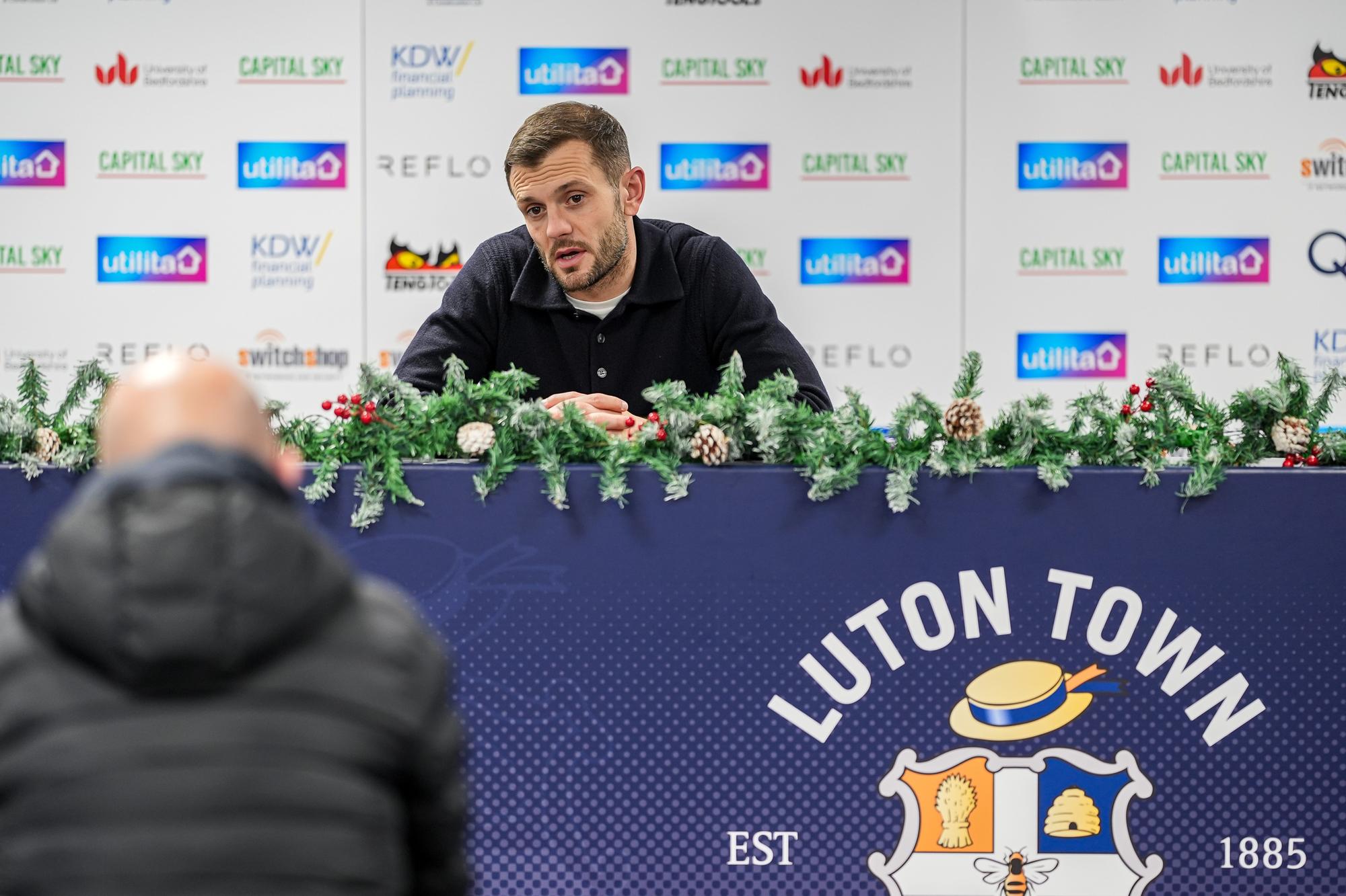 Wilshere overjoyed with Luton's first half display as Town go back-to ...