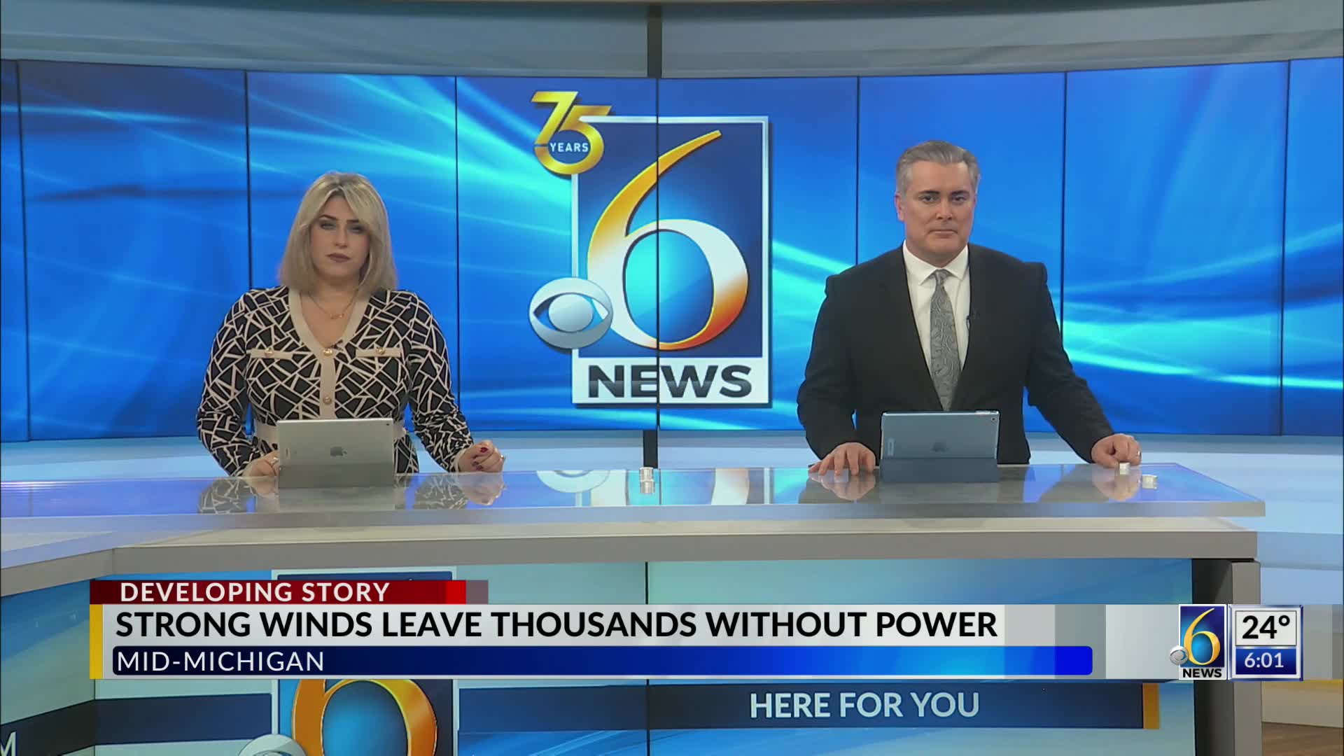 Strong winds leave thousands without power