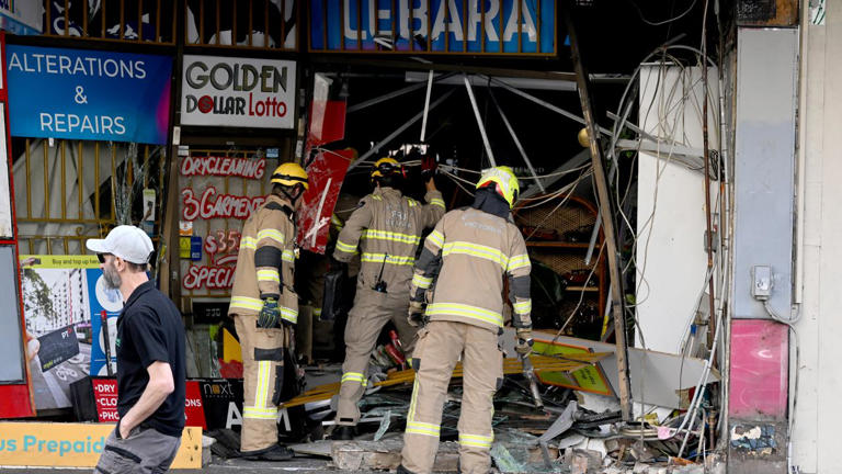 Newsagency hit in early morning ram raid
