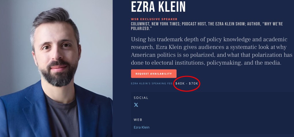 NY Times columnist Ezra Klein mocked for charging $70K speaking fees ...