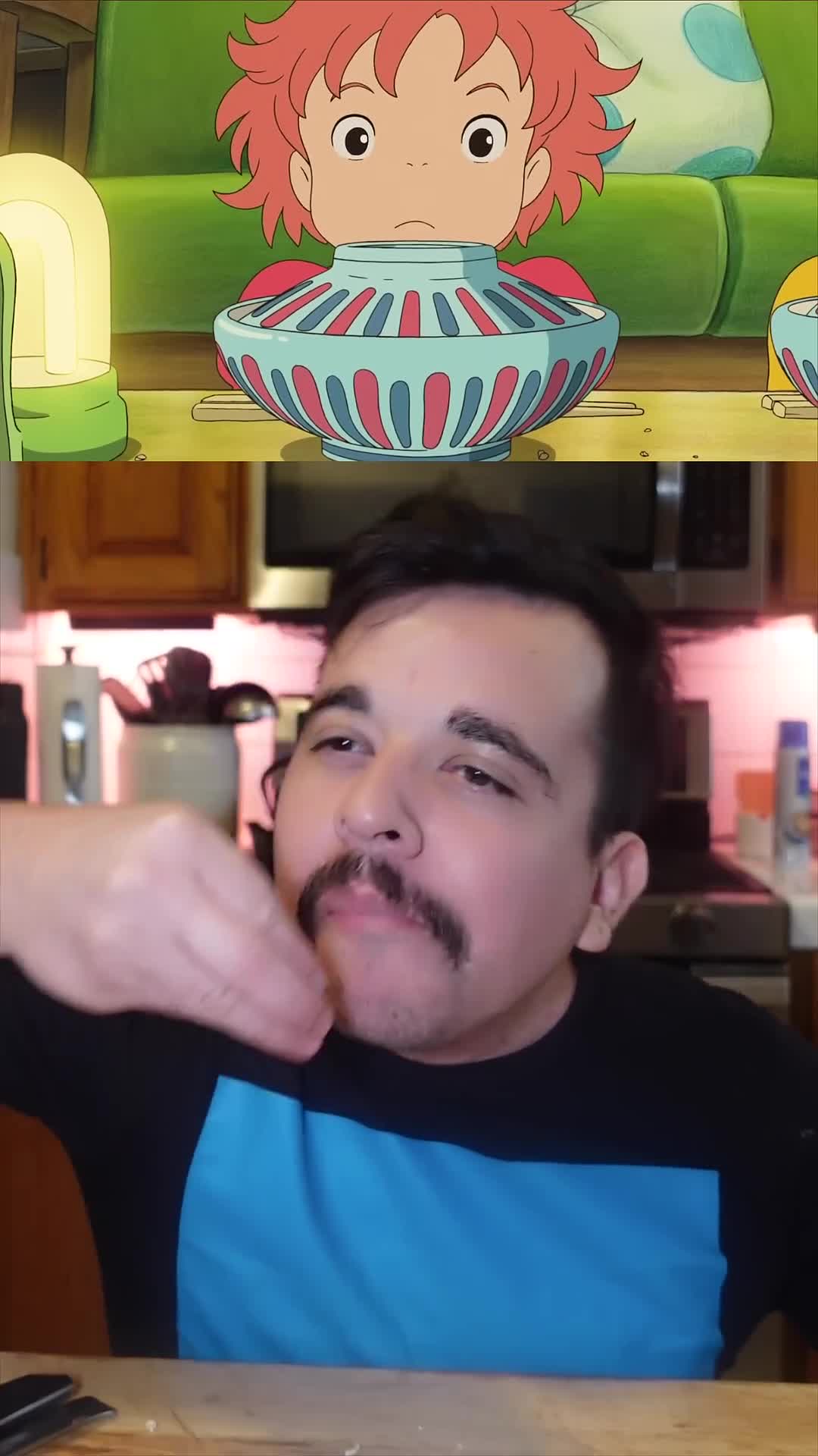 Quick Ponyo ramen recipe: Studio Ghibli magic in minutes! 🍜 #shorts #anime