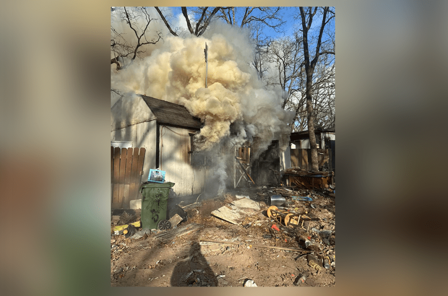 Payne Springs FD puts out structure fire in Indian Harbor