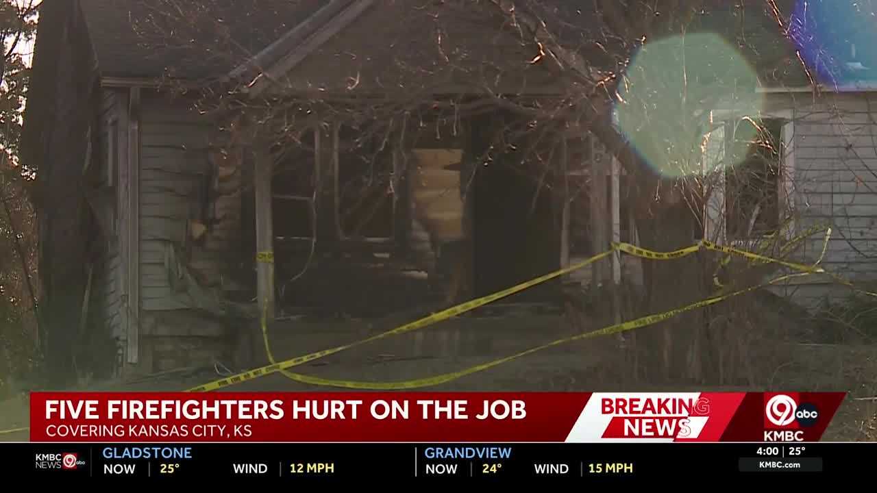 Several Kansas City, Kansas, firefighters hurt in 2 separate fires
