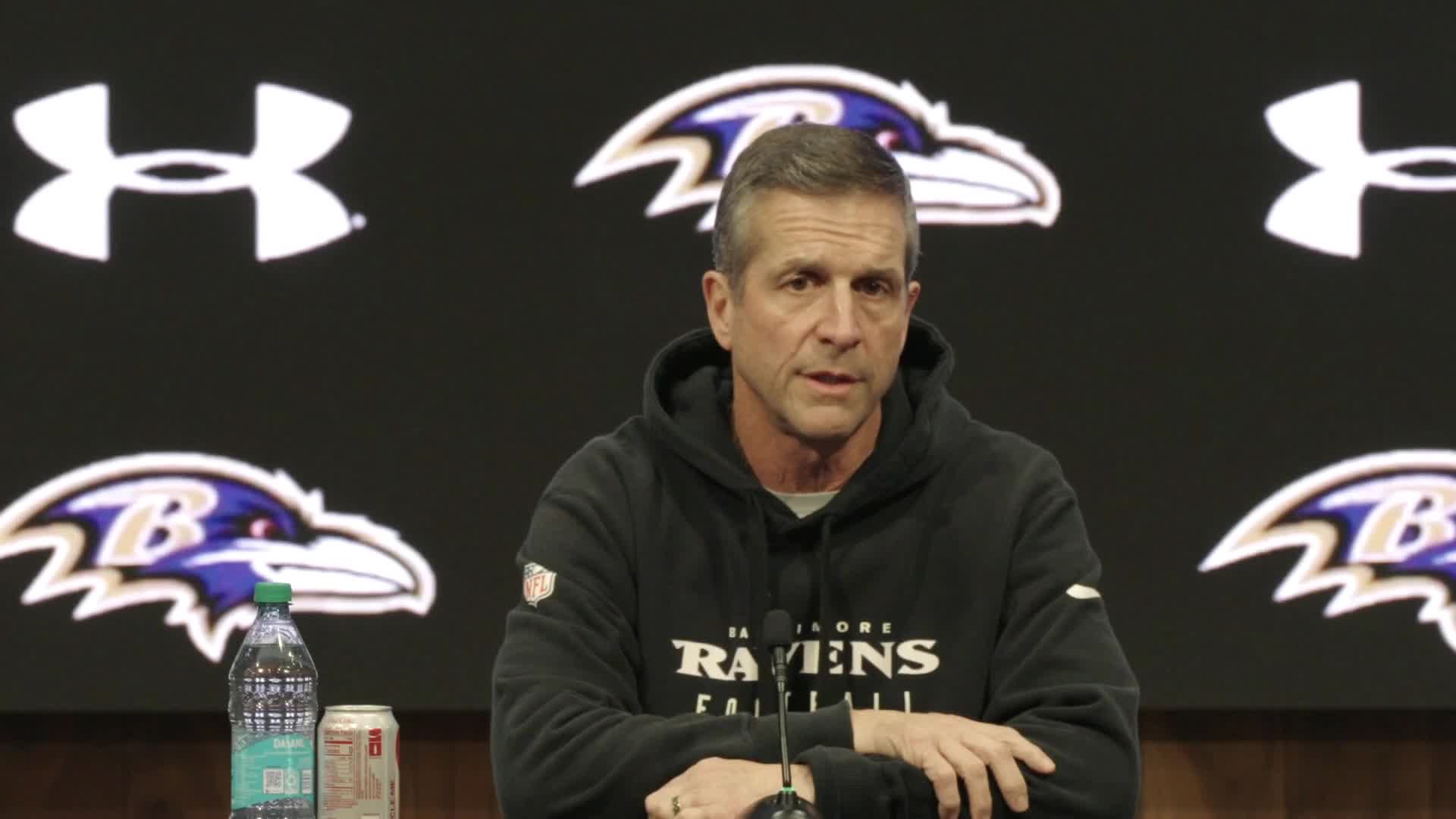 John Harbaugh previews Week 18 division championship showdown vs. Steelers