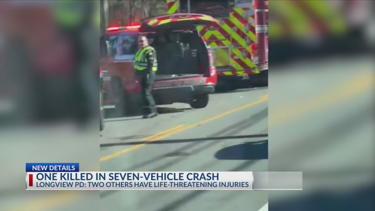 1 person dead, 4 injured following car crash in Longview