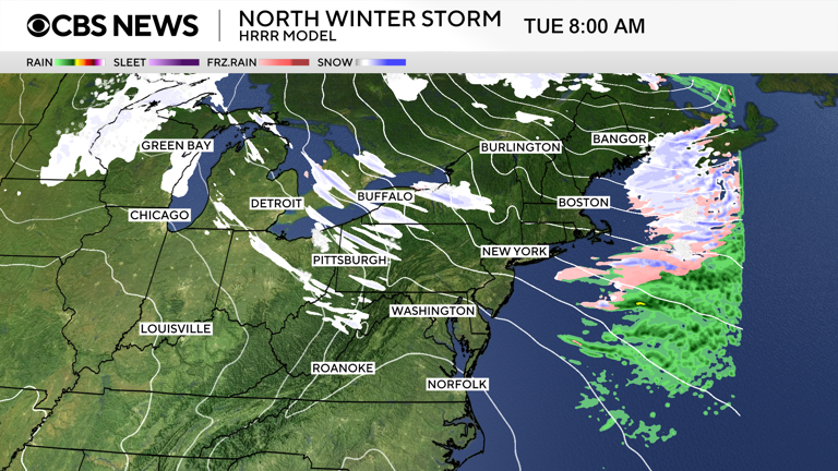 "Bomb cyclone" brings blizzards to Midwest, turns to East Coast. Maps ...