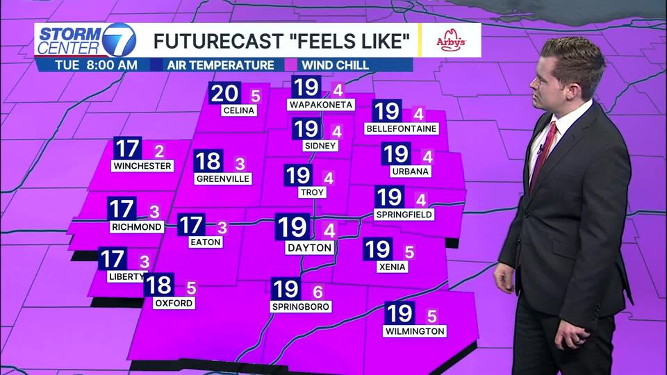Monday evening forecast