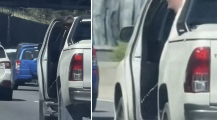 Open the door in a running car and pee... something you've experienced ...