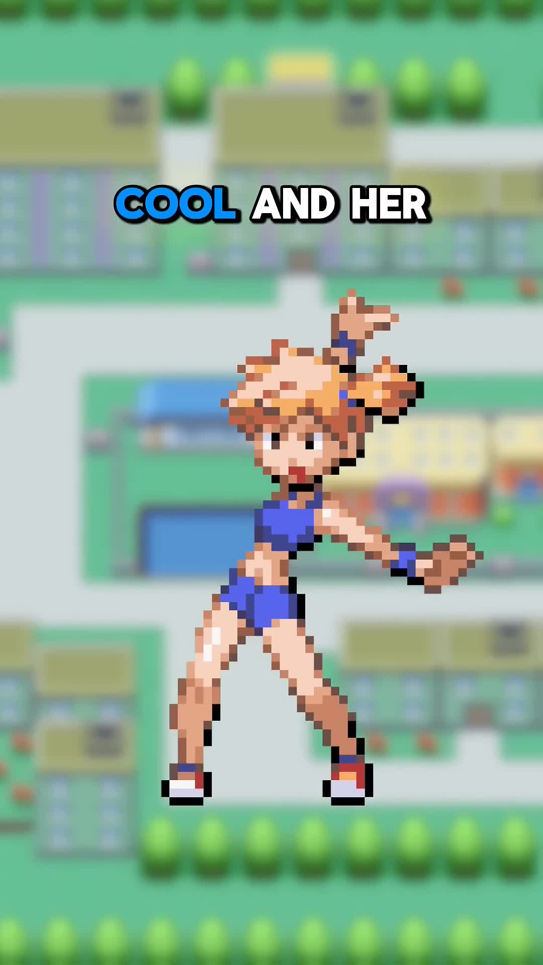 Gym leader Misty through the ages: From Gen I to now! #shorts #pokemon