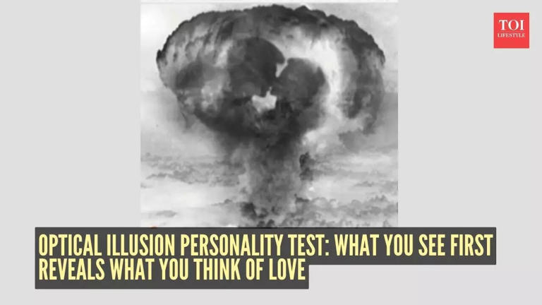Optical illusion personality test: Couple in love or bomb explosion ...