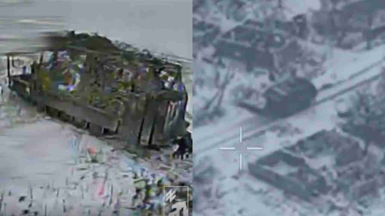 Russisk forsøg på at krydse en flod med en improviseret bro ender med ...