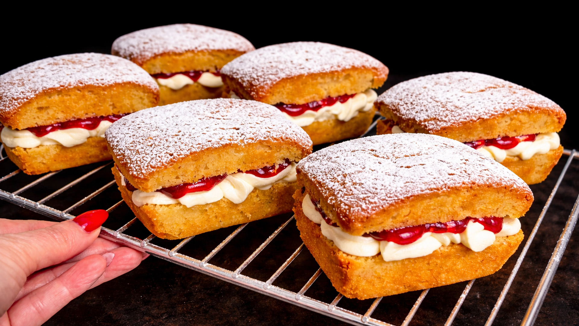 How to make soft and tasty Victoria sponge bars
