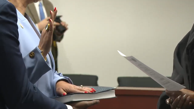 Alicia Johnson sworn in as first Black woman elected to Georgia Public ...