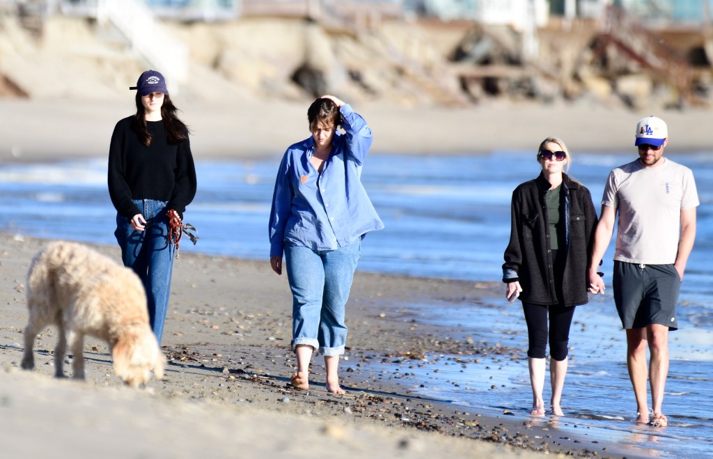 Devastated Jake and Romy Reiner stroll Malibu beach after parents’ slayings