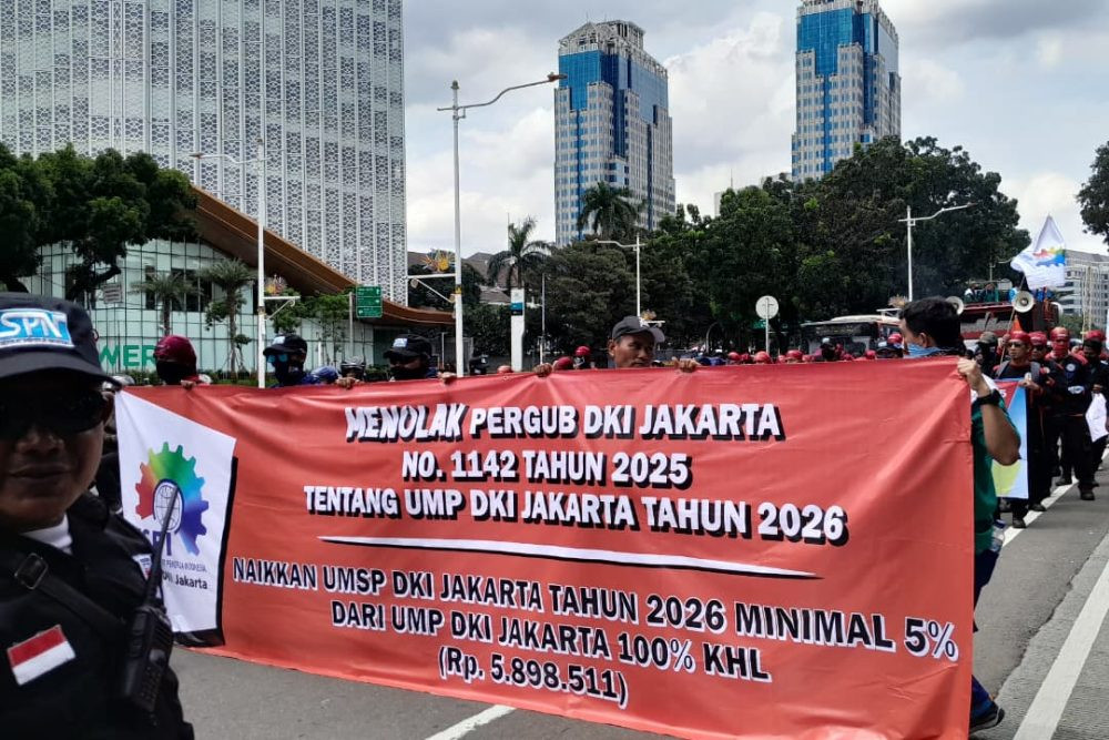 Polri terjunkan 2.617 personel kawal demo buruh di Jakarta hari ini (30/12)