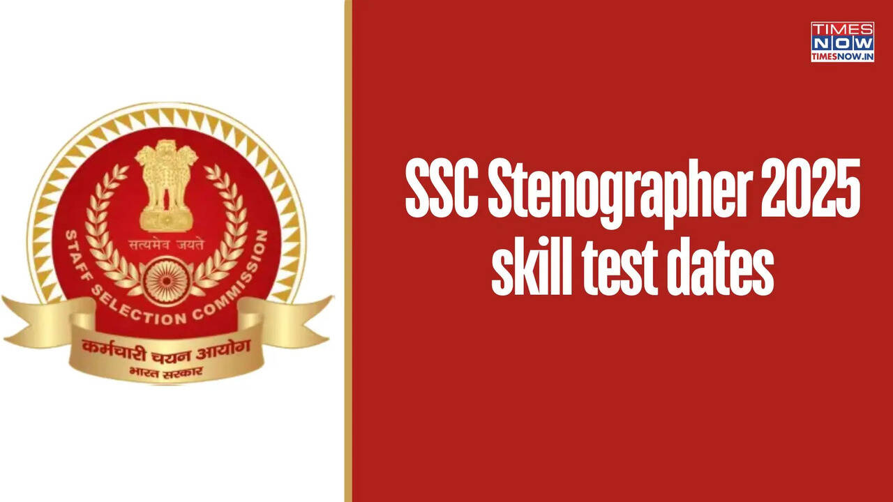 SSC stenographer 2025 skill test dates announced, 8,624 shortlisted for ...
