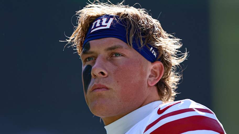 Jaxson Dart's mom Kara causes stir in leather pants with Giants QB's ...