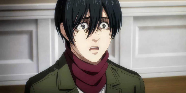 Attack on Titan's table scene effect on Eren Yeager, Mikasa and Armin