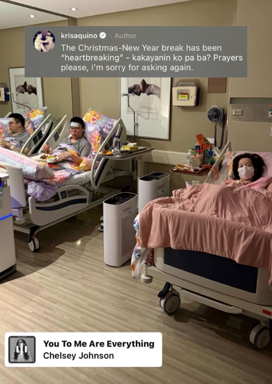 Kris Aquino asks for prayers amid 'heartbreaking' holiday break ...