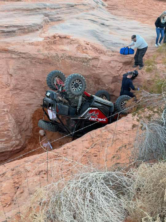 One person hospitalized with injuries after UTV rollover in Hurricane