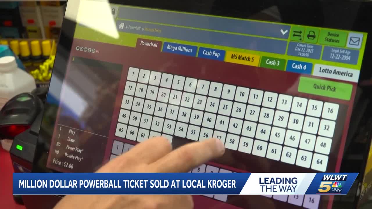 Cincinnati lottery player scores $1 million prize in Powerball drawing