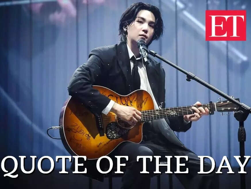 Quote of the day by BTS rapper Suga: 'Those who don't have a dream, it's…'