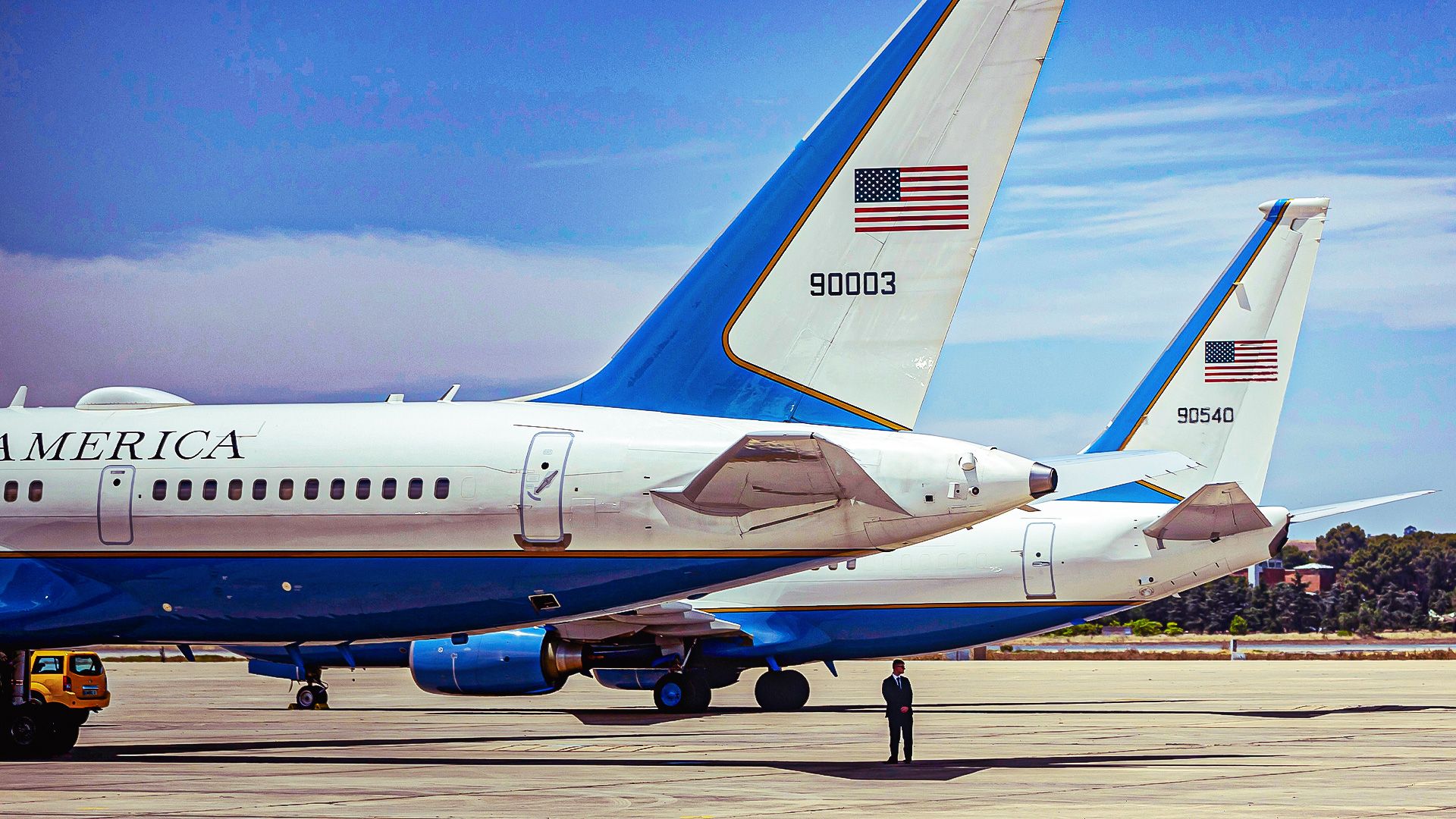 Is it true that the Air Force uses refurbished commercial jets?