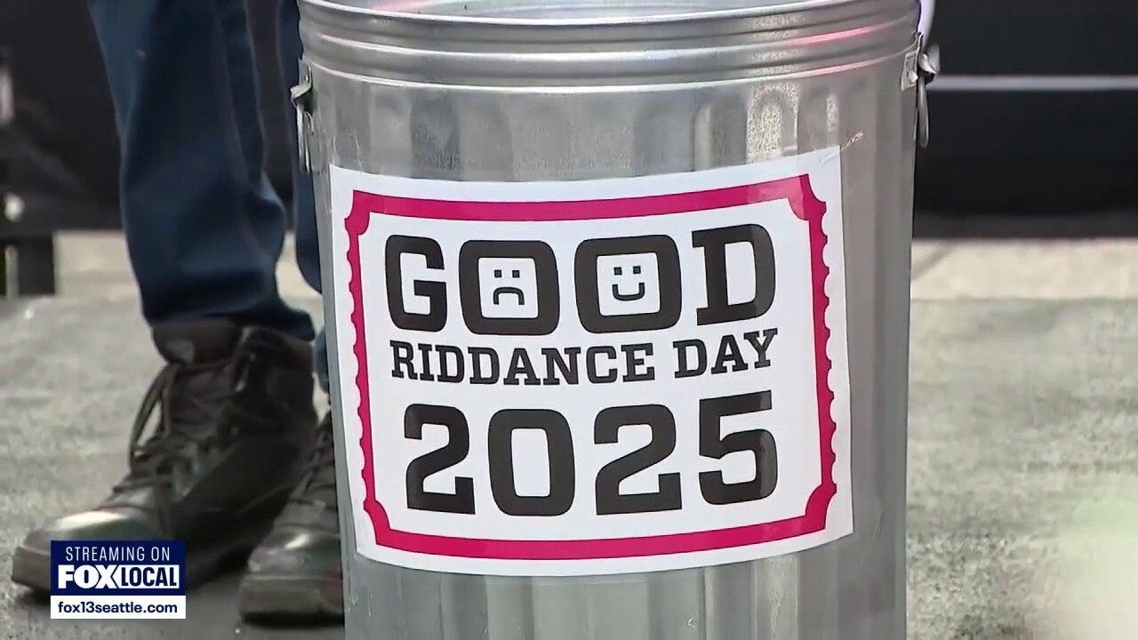 Times Square hosts Good Riddance Day 2025
