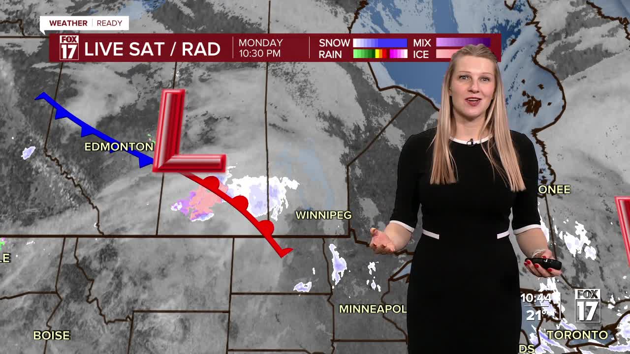 Monday night forecast: Snow ends, cold and breezy