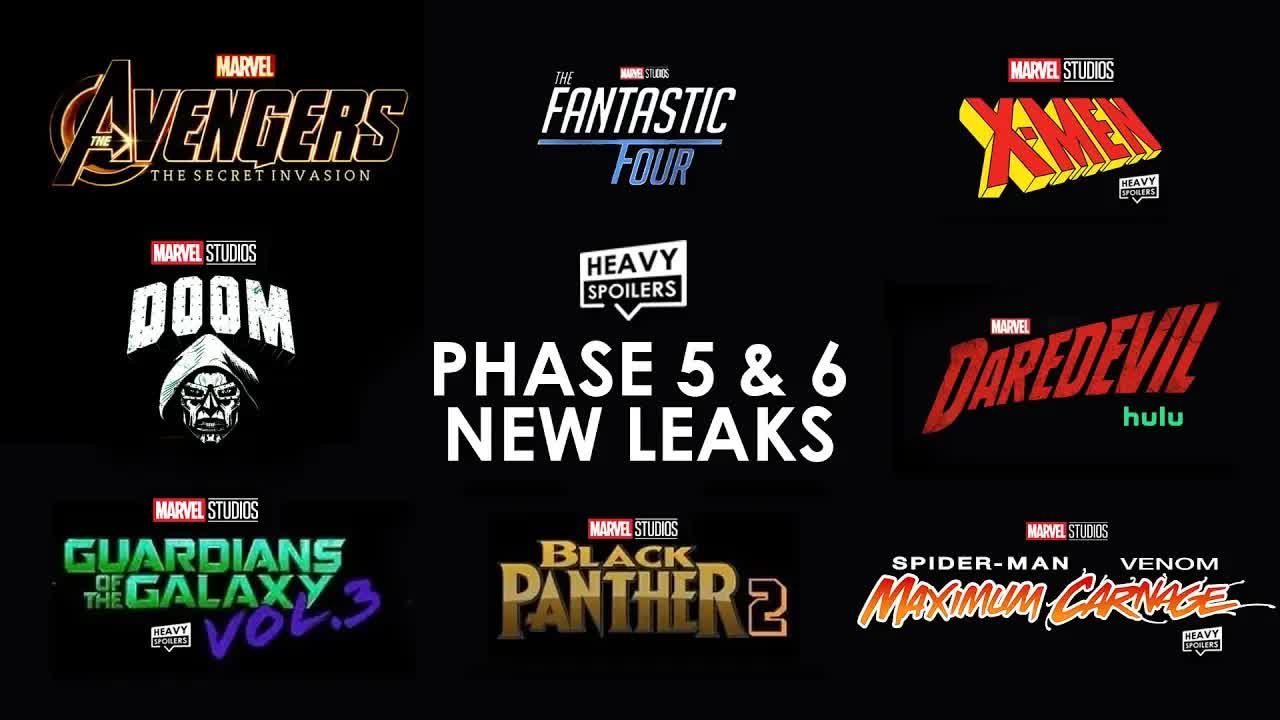 MCU new phase 5 leaks full breakdown on all upcoming Marvel movies & TV ...