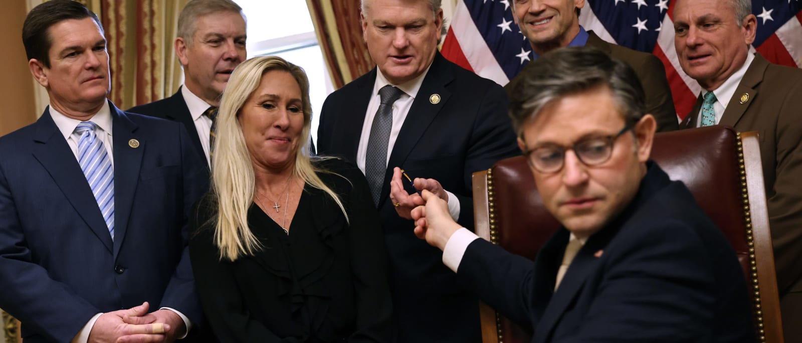 MTG alleges Mike Johnson is puppet being controlled by Trump’s White House