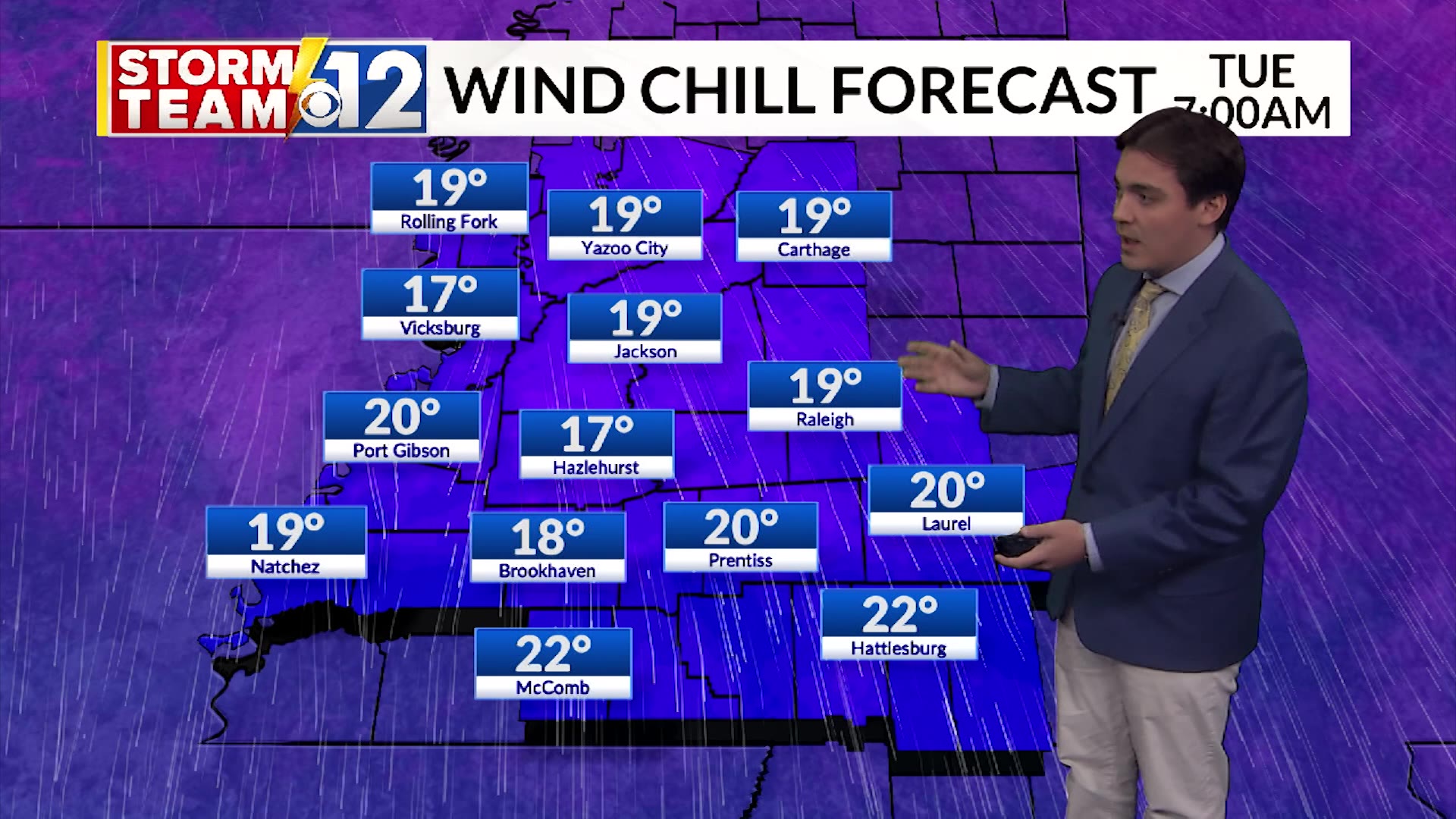 6:00 PM Monday weather update