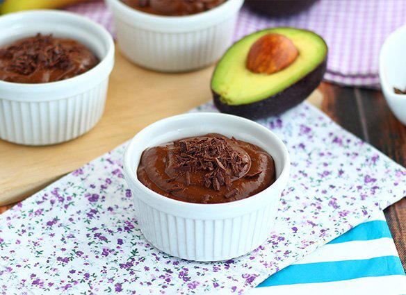Vegane Dessertcremes - Schokolade, Banane, Avocado