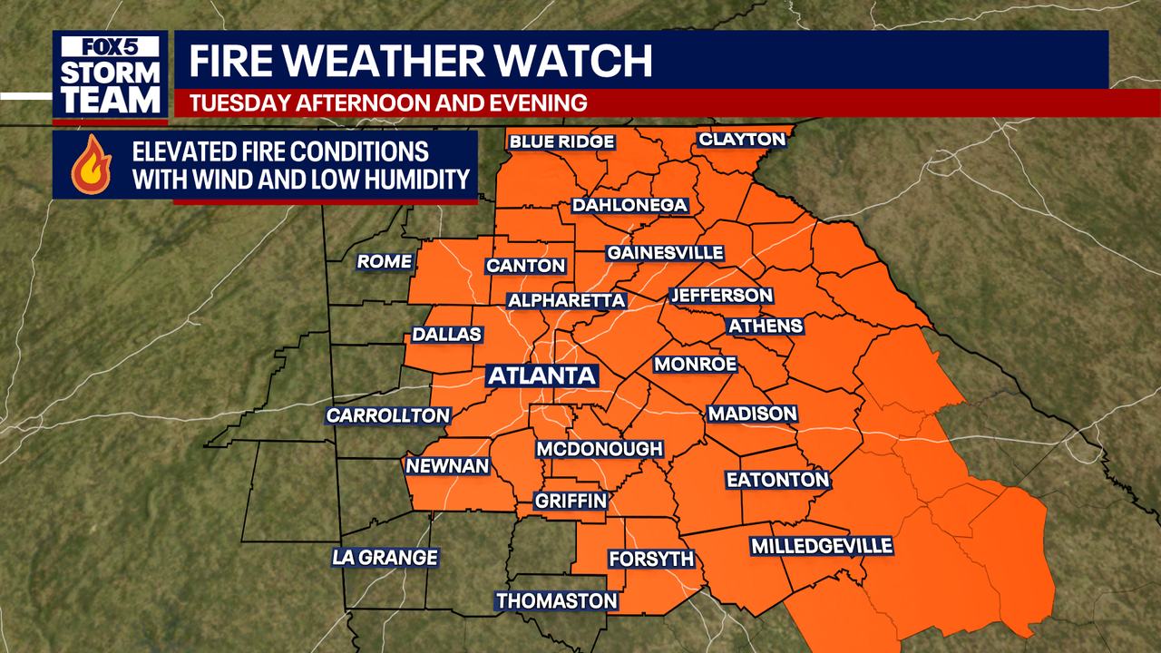 Fire danger elevated across Georgia through New Year’s Eve amid dry ...