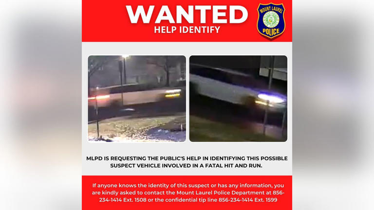 Mount Laurel police seek white SUV in fatal e-bike hit and run