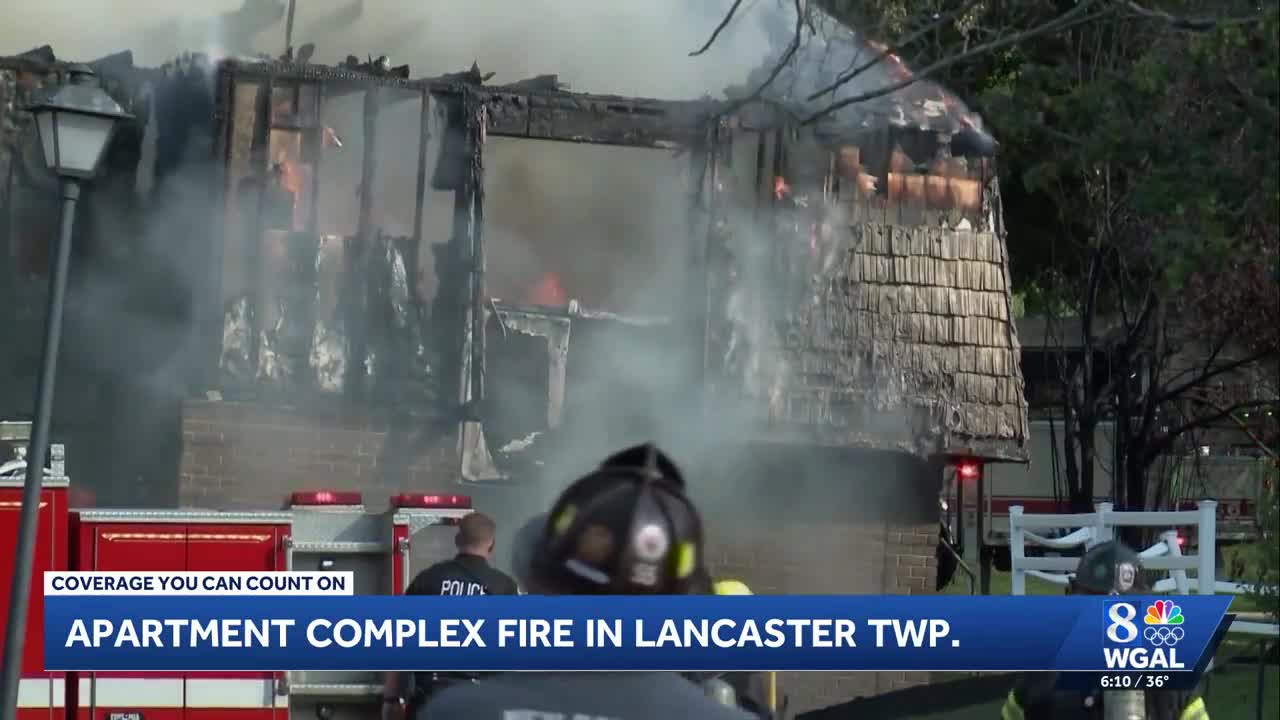 Crews battle late-night fire at apartment complex