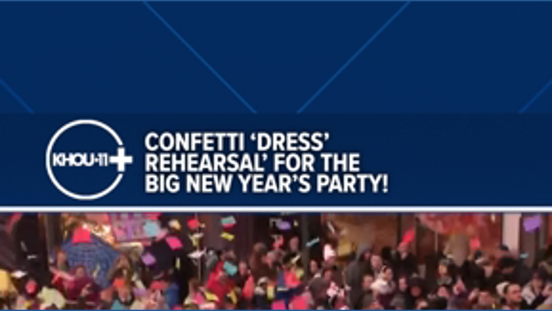 Organizers for the NYE Times Square party test confetti