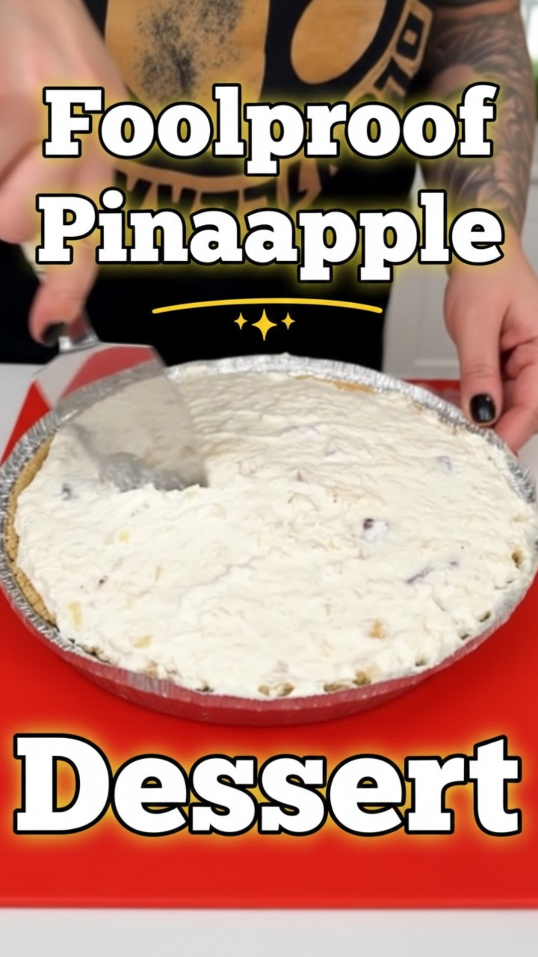A perfect pineapple dessert with a crunchy pecan twist