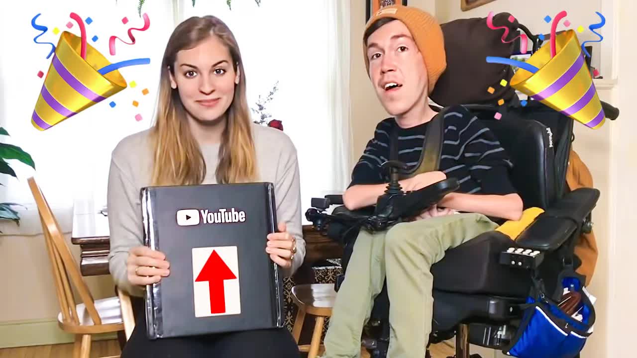 Silver play button unboxing