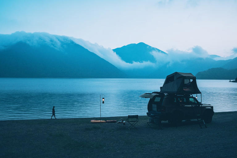 Snow Peak’s Field Rise is a clever rooftop tent that inflates in minutes