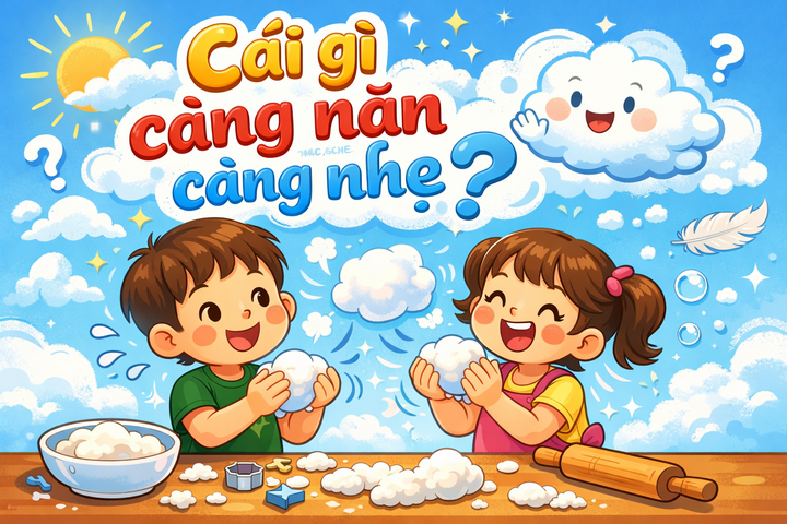 Câu đố mẹo khiến ai cũng bật cười: "Cái gì càng nặn càng nhẹ?"