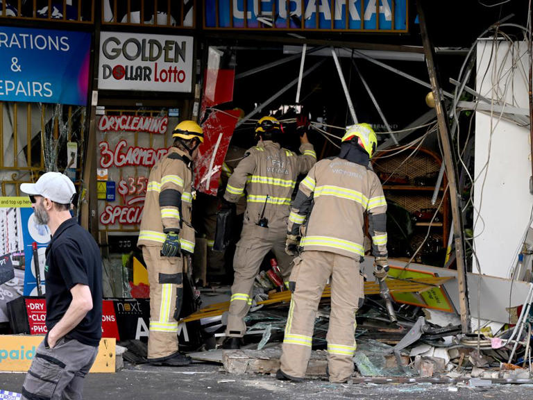 Newsagency hit in early morning ram raid