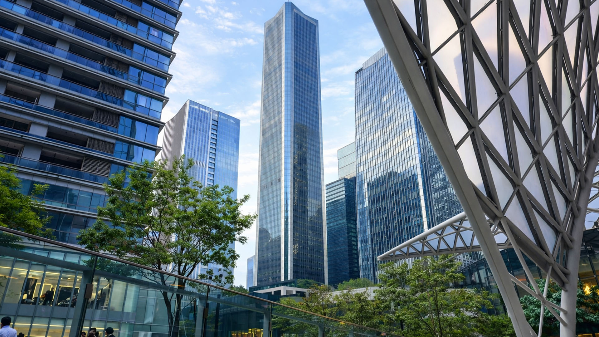 A city where architecture meets technology and green life