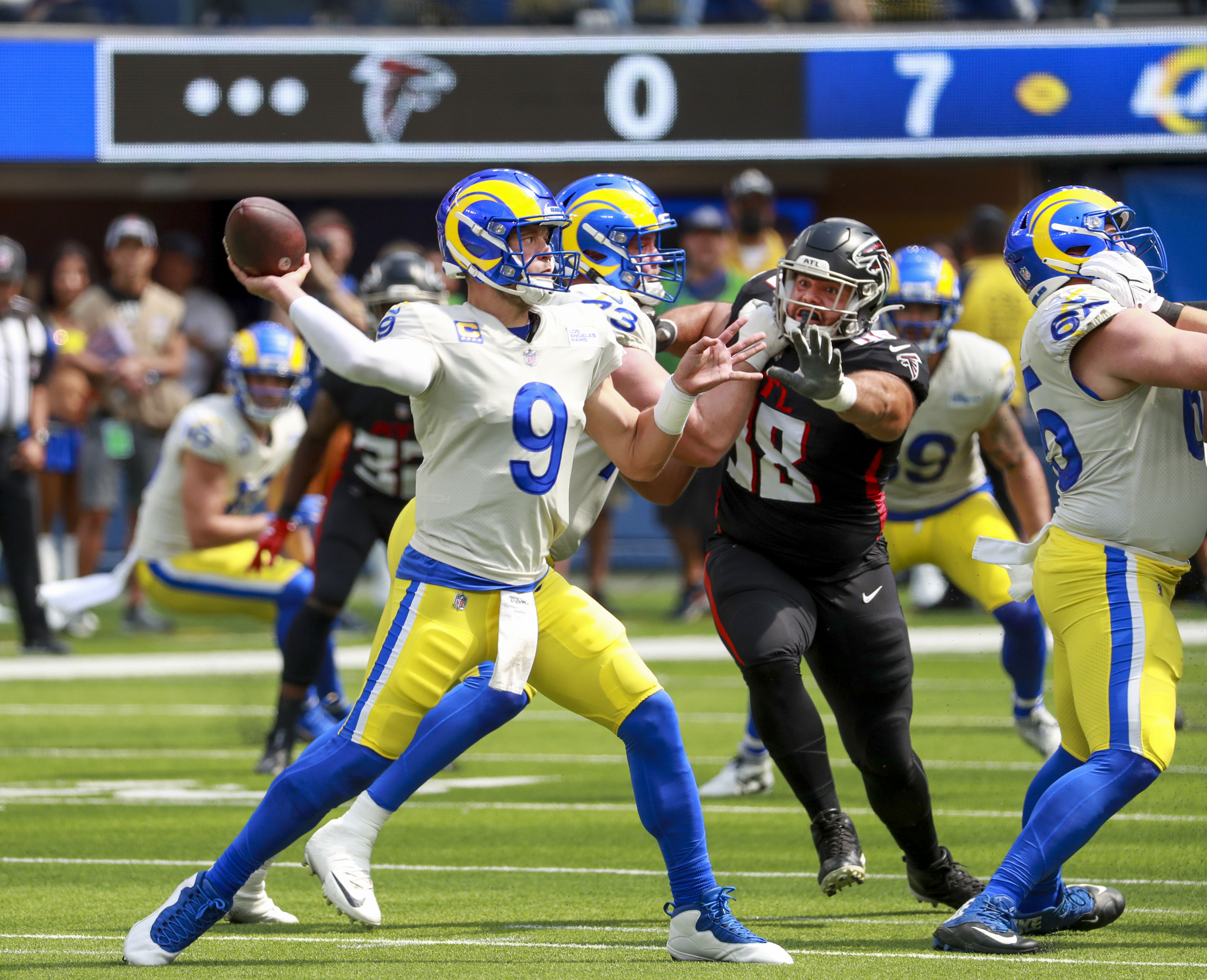 Monday night football: Los Angeles Rams vs Atlanta Falcons