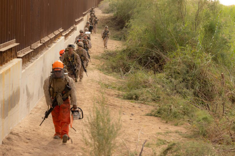 Camp Pendleton Marines maintain presence at border under new legal ...