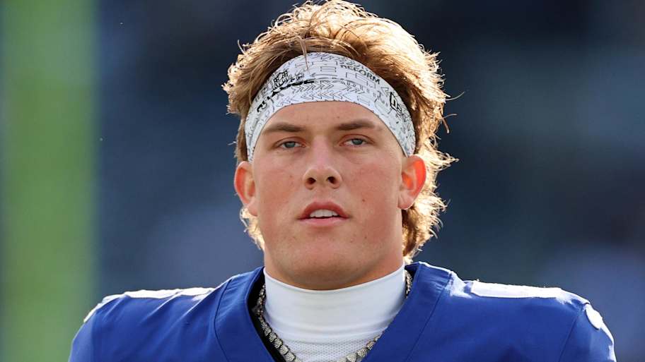 Jaxson Dart's mom Kara causes stir in leather pants with Giants QB's ...