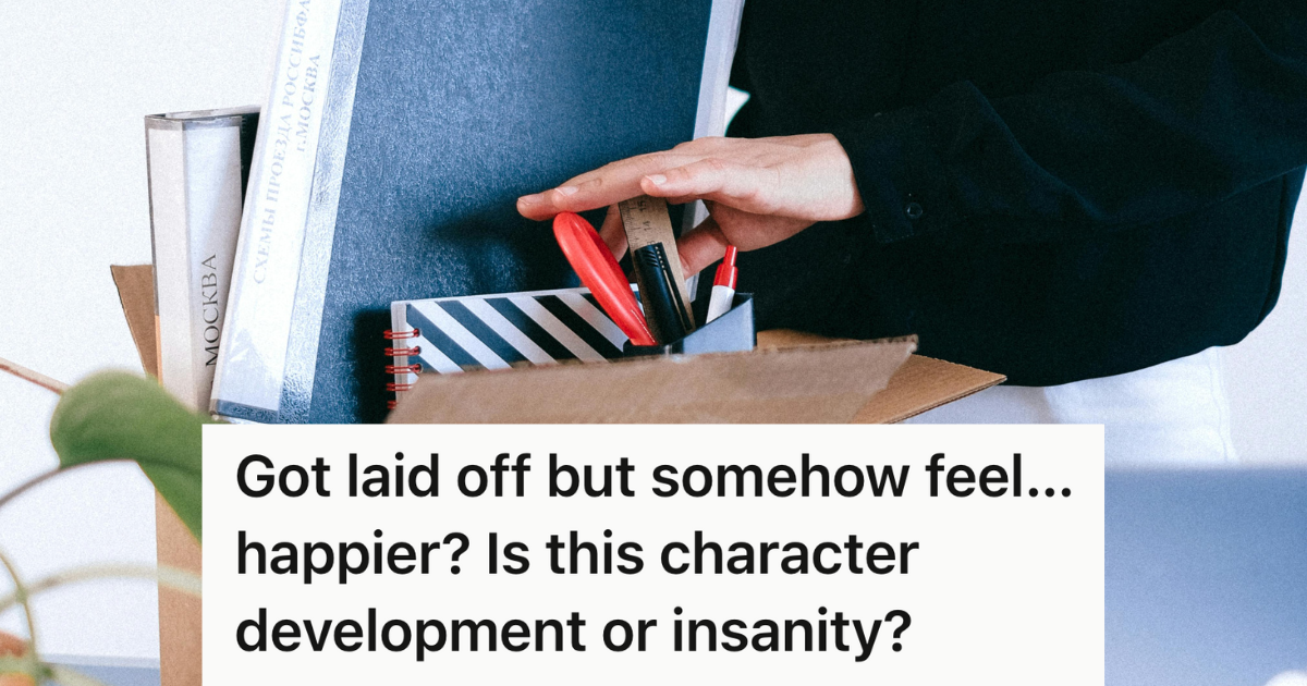 Corporate employee was laid off without any warning, but they ...