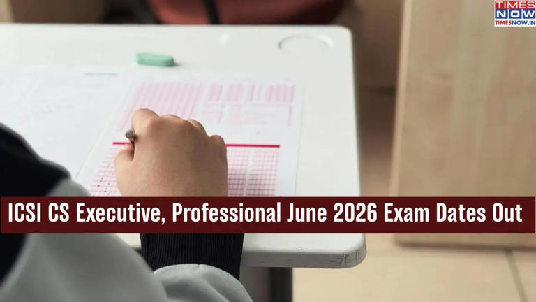 ICSI CS June 2026 time table out for executive, professional exams on ...